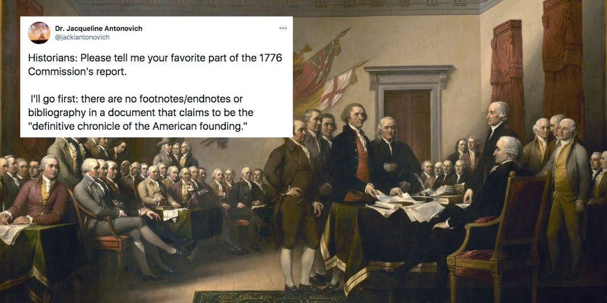 The 1776 Report is rife with 'errors, distortions, and outright lies ...