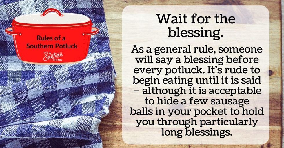 The rules of a Southern potluck - It's a Southern Thing