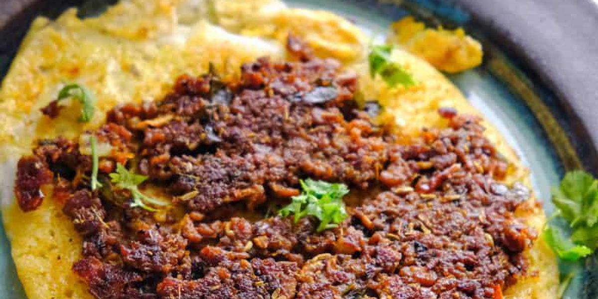 MADURAI MUTTON KHEEMA KARI DOSA - My Recipe Magic