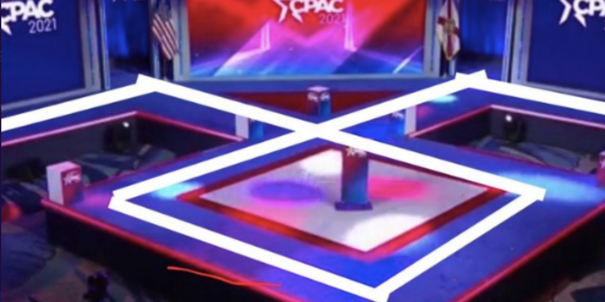 Hyatt speaks out on alleged Nazi symbol on stage at CPAC conservative ...