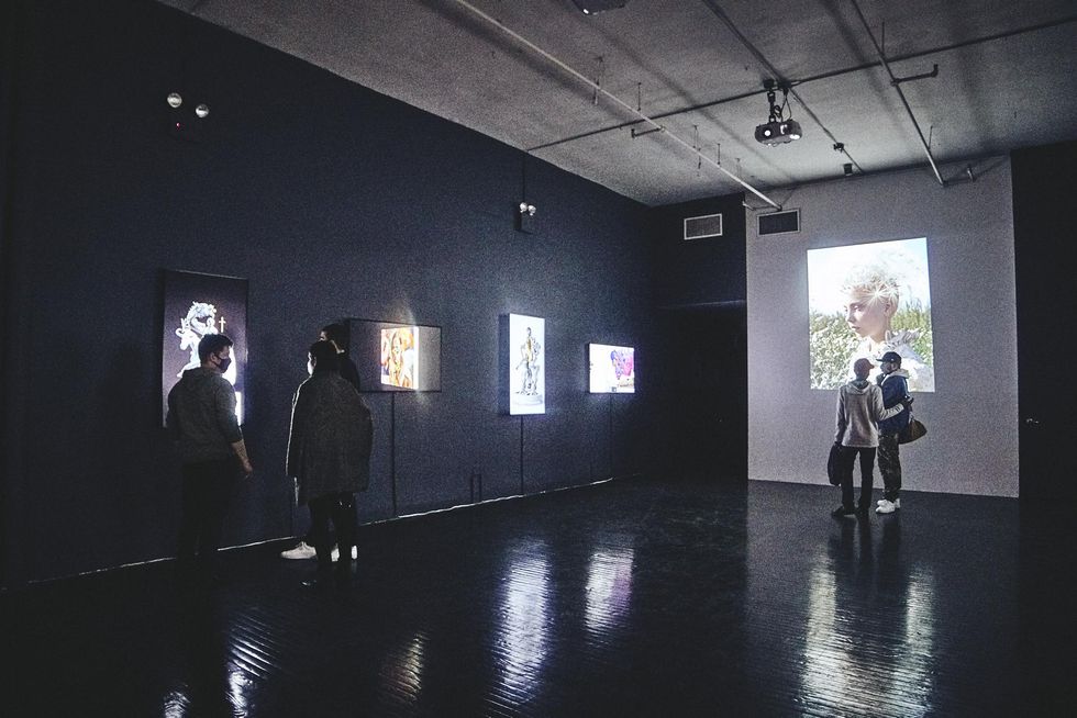 Look Inside the World's First Physical NFT Art Gallery - PAPER Magazine