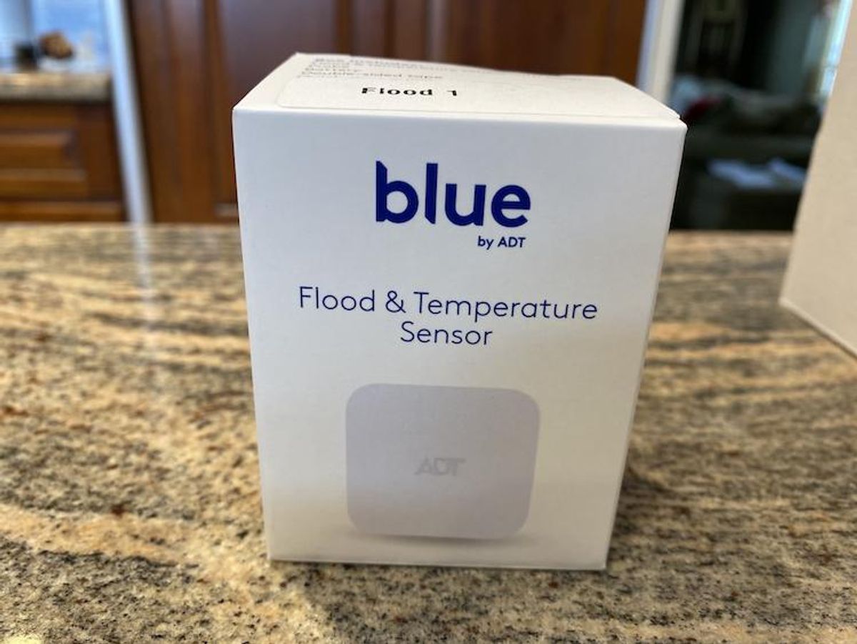 Blue by ADT Flood and Temperature Sensor: - Gearbrain
