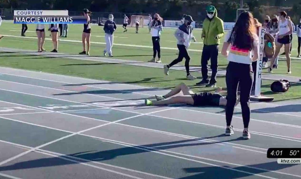 VIDEO: High school runner who collapsed at finish line speaks out about ...