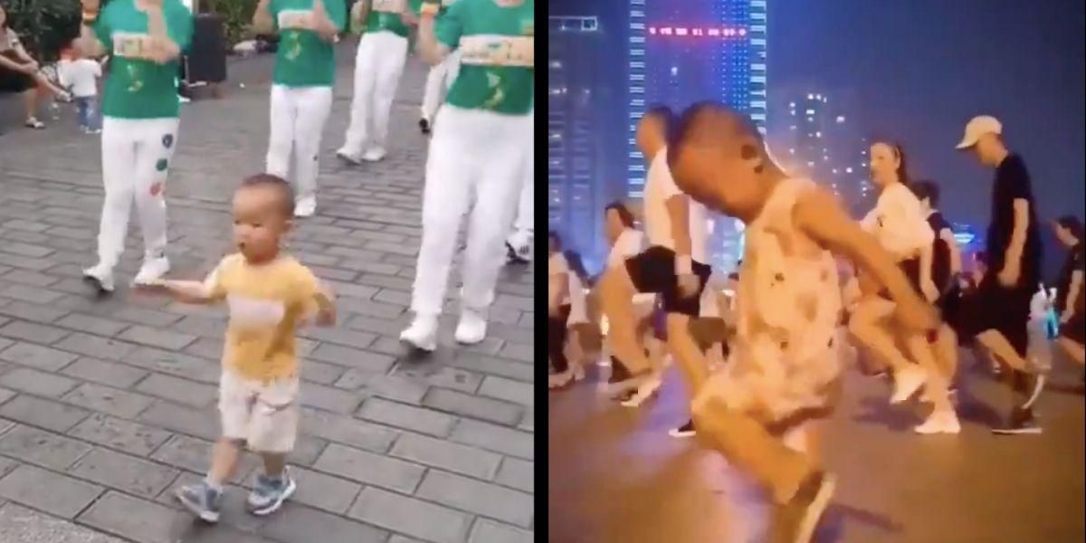 Little kid holds his own dancing with choreographed dancers - Upworthy