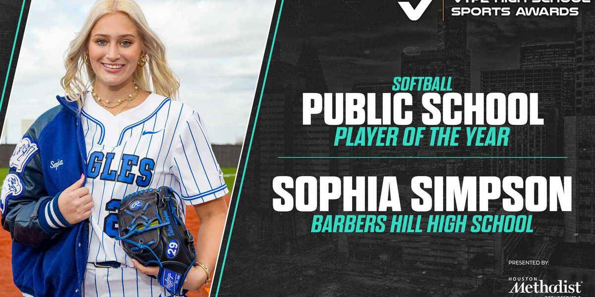 Gatorade Texas Softball Player of the Year Sophia Simpson Headlines ...
