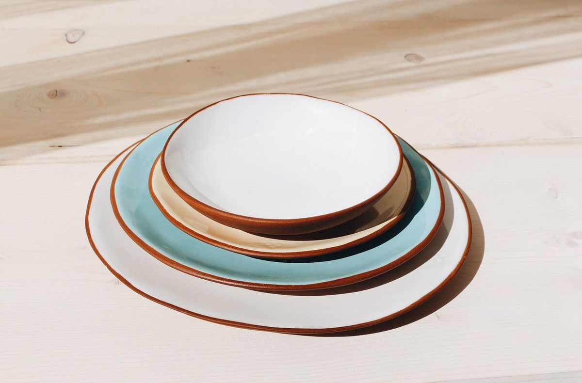 Ceramic Plates Handmade Plates Set of 4 - xoNecole