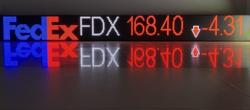 Indoor ticker signs