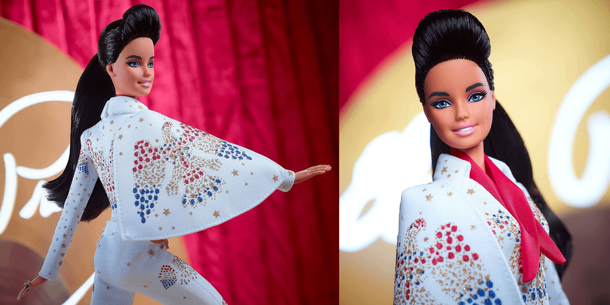 Barbie celebrates Elvis Presley with new doll sporting one of the king ...