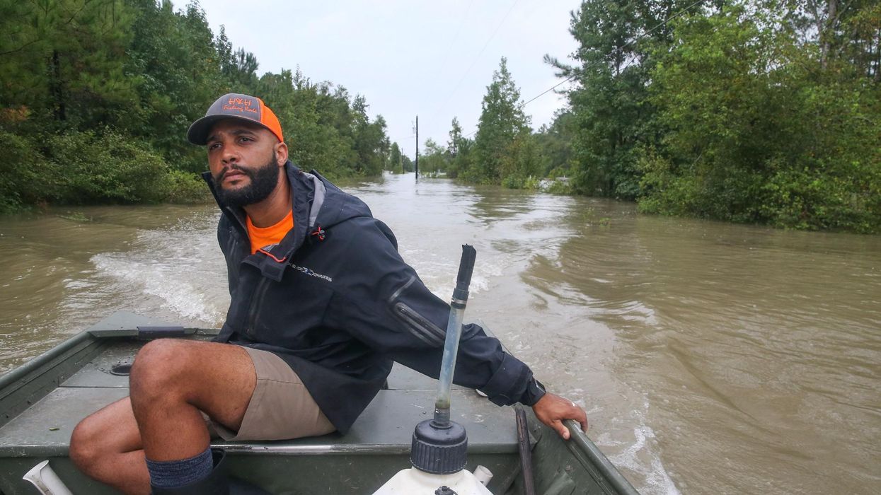 Cajun Navy Using Boats To Reach Those Stranded By Flood Waters Of