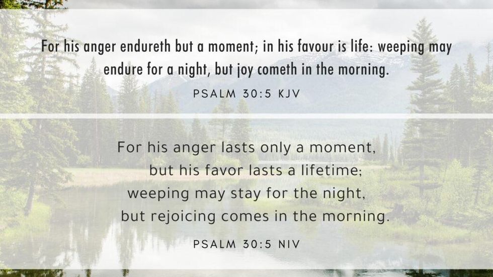 Psalm 30 5 Meaning Psalm 30 5 Meaning