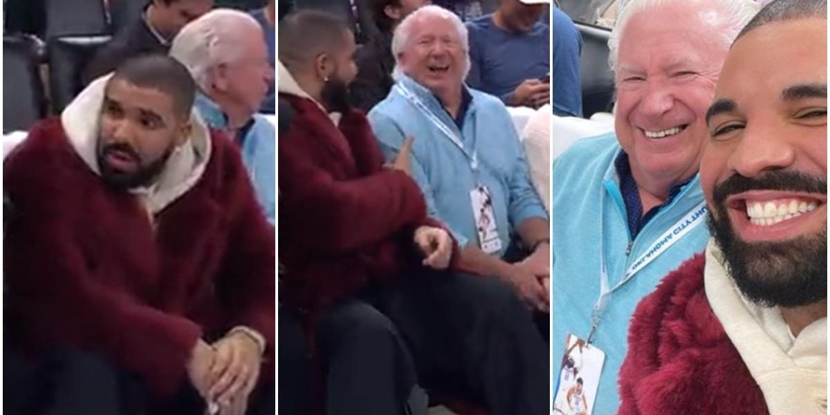 Drake is all smiles when an older coule ask who he is - Upworthy