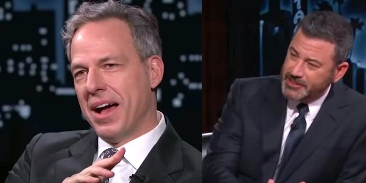 Jake Tapper stuns Jimmy Kimmel when he defends Peter Doocy over Biden's ...