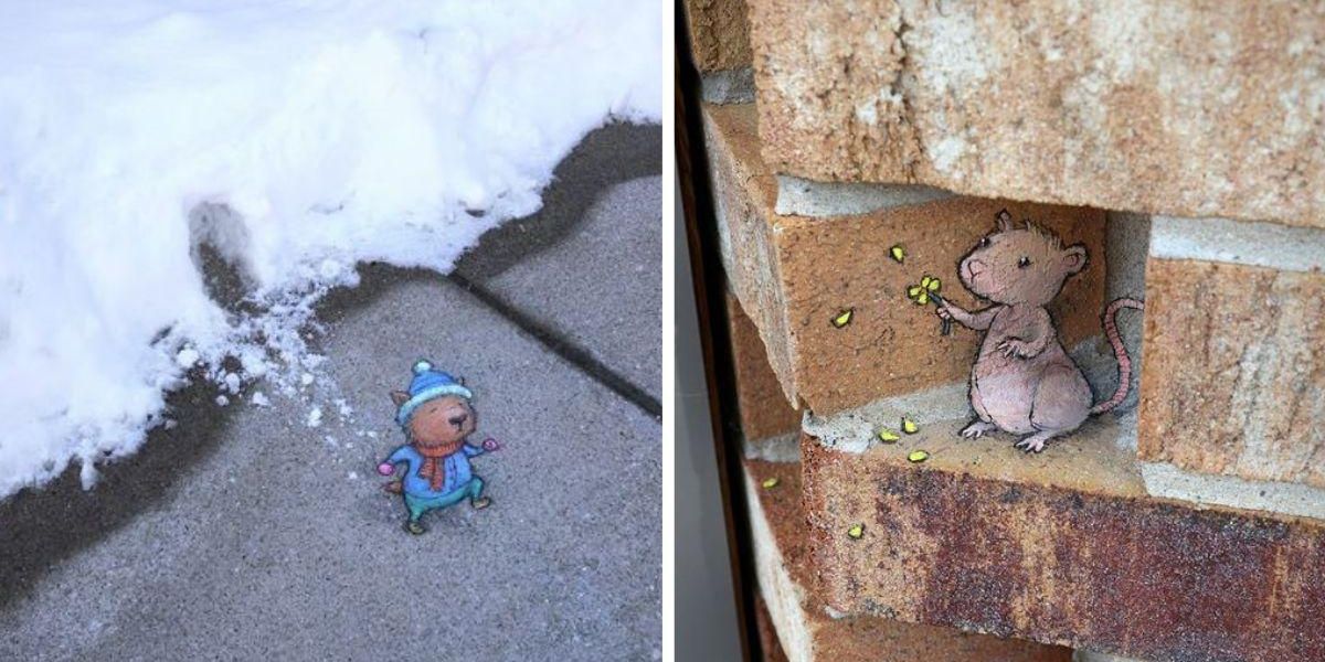 Street artist's characters bring joy to the passers-by - Upworthy