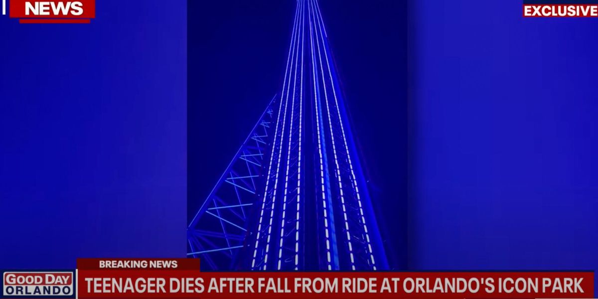 Teen dies after falling from 400-foot drop tower ride at Orlando ...