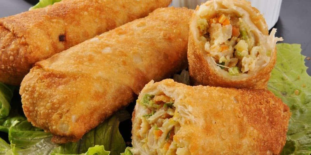 How to Make Fried Chicken Spring Rolls - My Recipe Magic