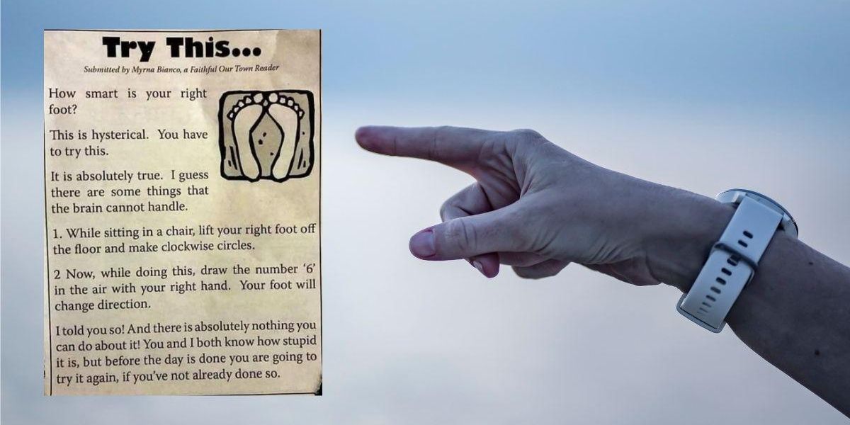 Can you turn your right foot clockwise and make a "6" with your right ...