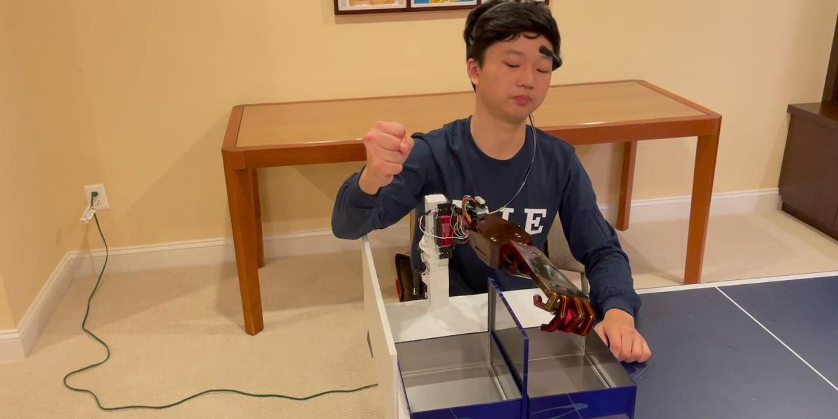 17-year-old kid genius built a mind-controlled prosthetic arm in his ...