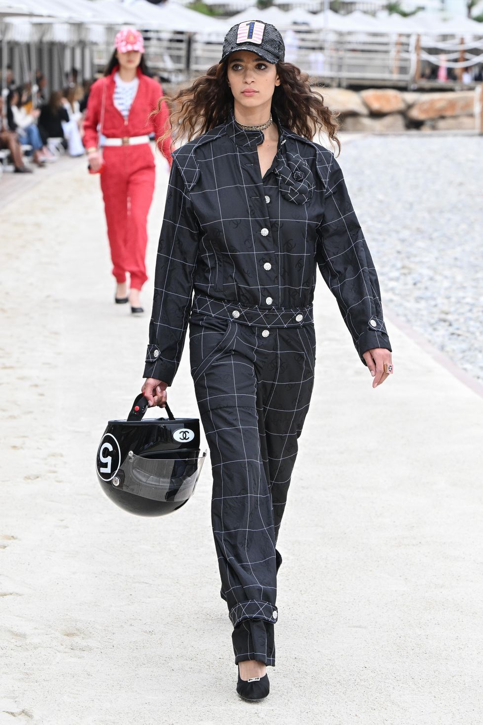 Chanel's Models Held Biker Helmets at Monaco Resort Show - PAPER Magazine