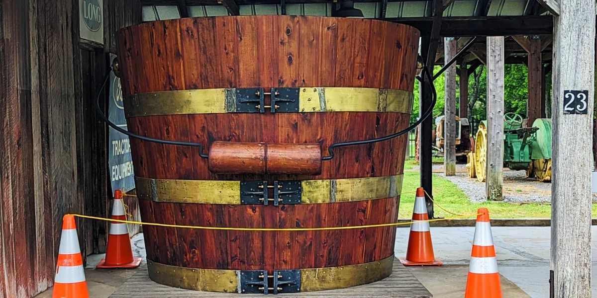 Two Southern towns claim to have the World's Largest Cedar Bucket. Here ...