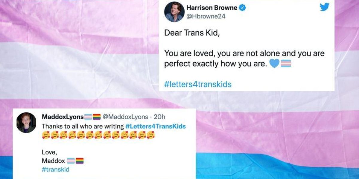 Trans kids get support under the Letters 4 Trans Kids hashtag on ...