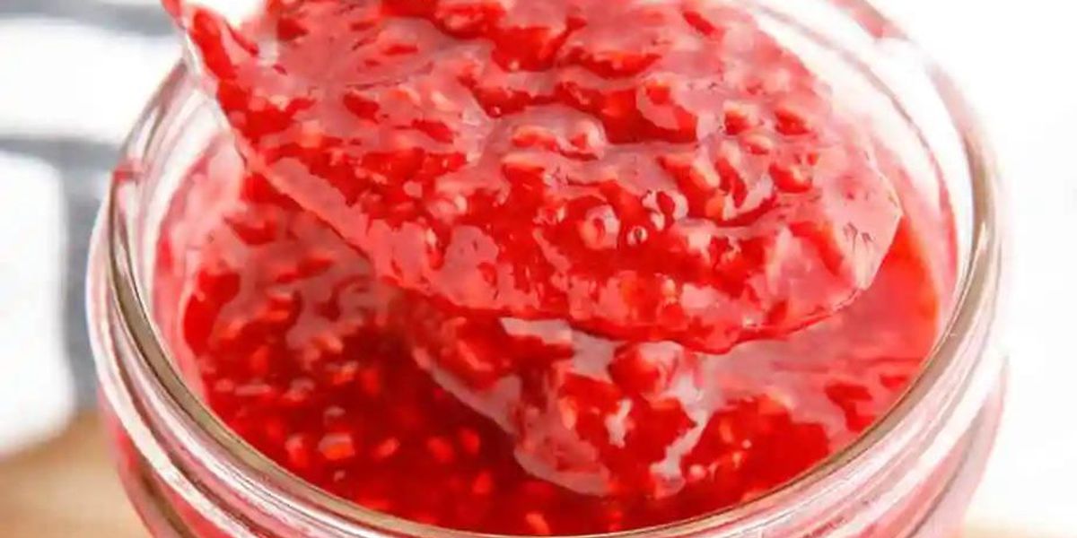 Easy Raspberry Jam (No Pectin!) - My Recipe Magic