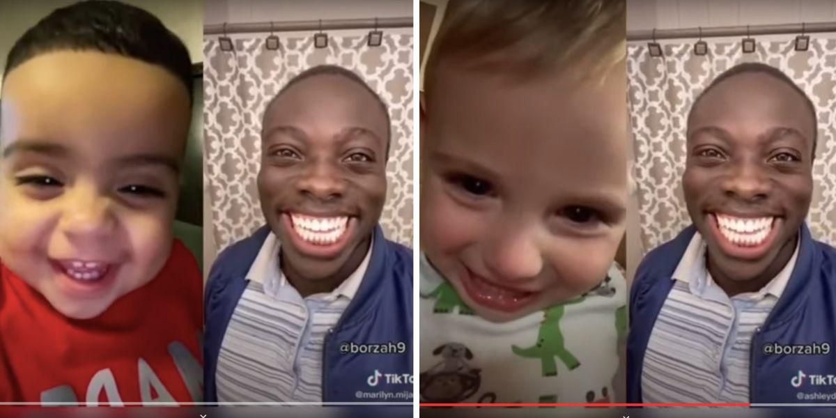 TikTok user Borzah gets kids to smile simply by smiling himself - Upworthy