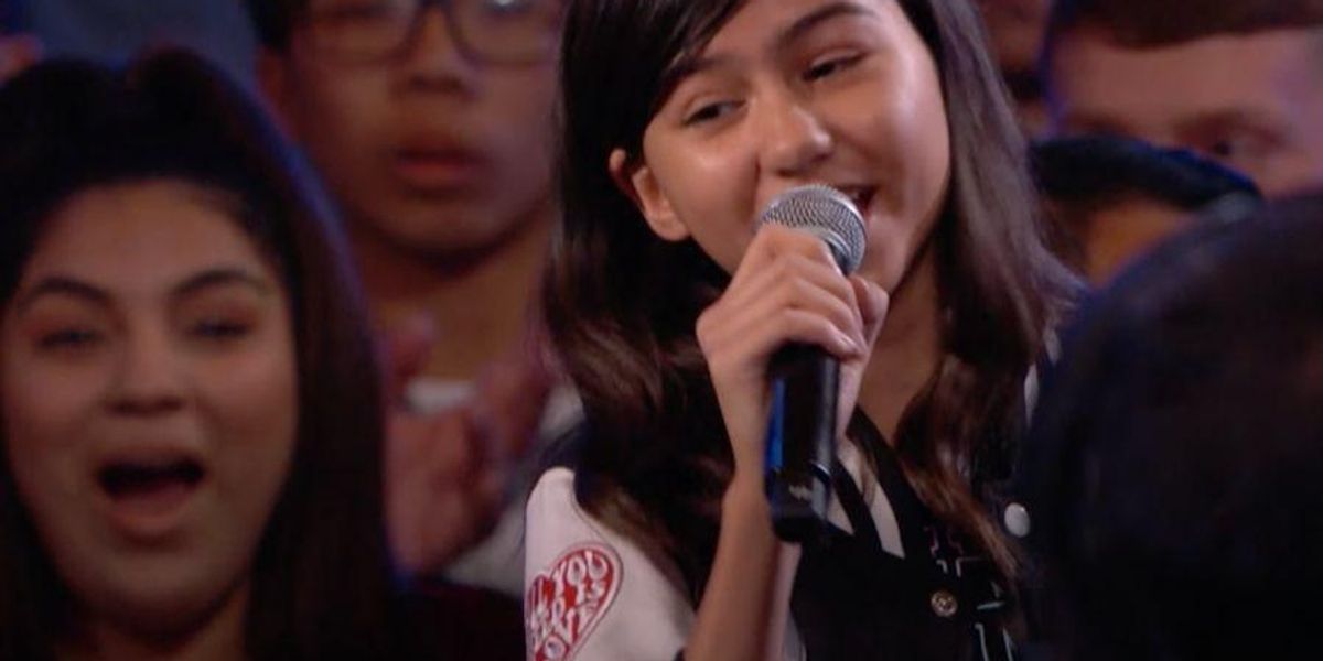 11-year-old AGT audience member gets Golden Buzzer - Upworthy