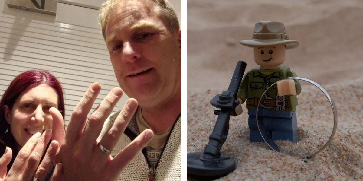 Lost wedding ring found by metal detecting Lego man - Upworthy