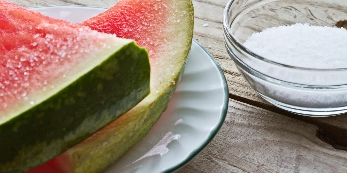 In defense of putting salt on watermelon, because it's just better that ...