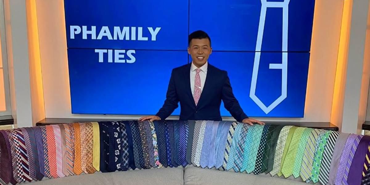 KREM 2 newscaster Tim Pham's tie giveaway - Upworthy
