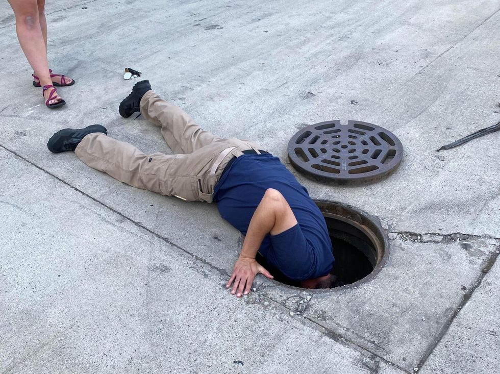 Lone Kitten Stuck in Drain Pipe Gets Help and is Reunited with Her Cat ...
