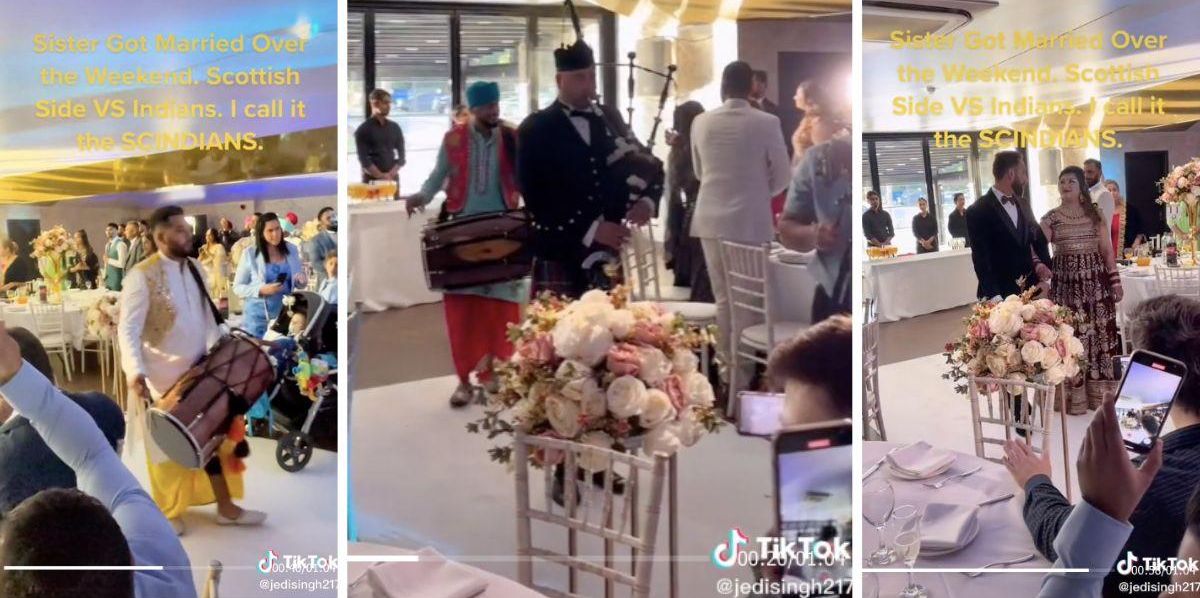 Scottish-Indian wedding joyfully blends musical traditions - Upworthy