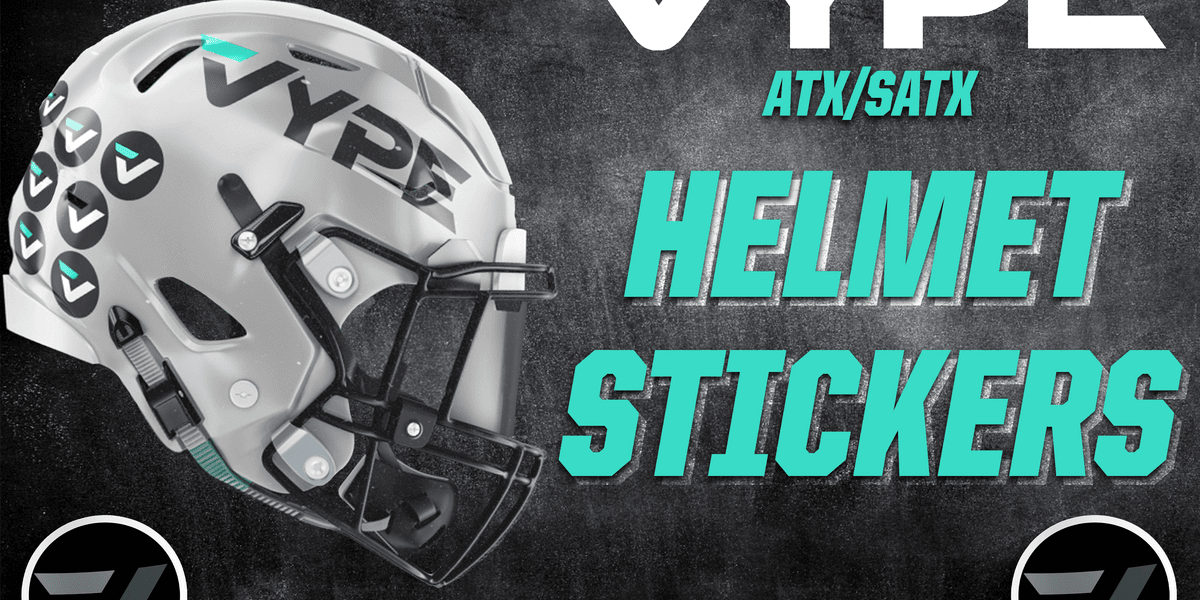 VYPE Austin/San Antonio Helmet Stickers: Week 3 (9.14.22) - VYPE