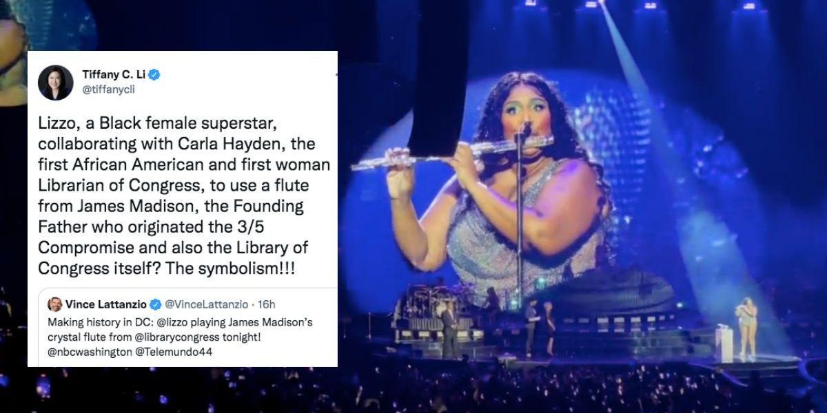 Lizzo plays James Madison's 209-year-old crystal flute - Upworthy