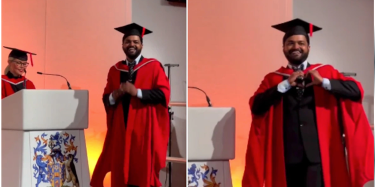 Daughter cheers on dad at graduation - Upworthy