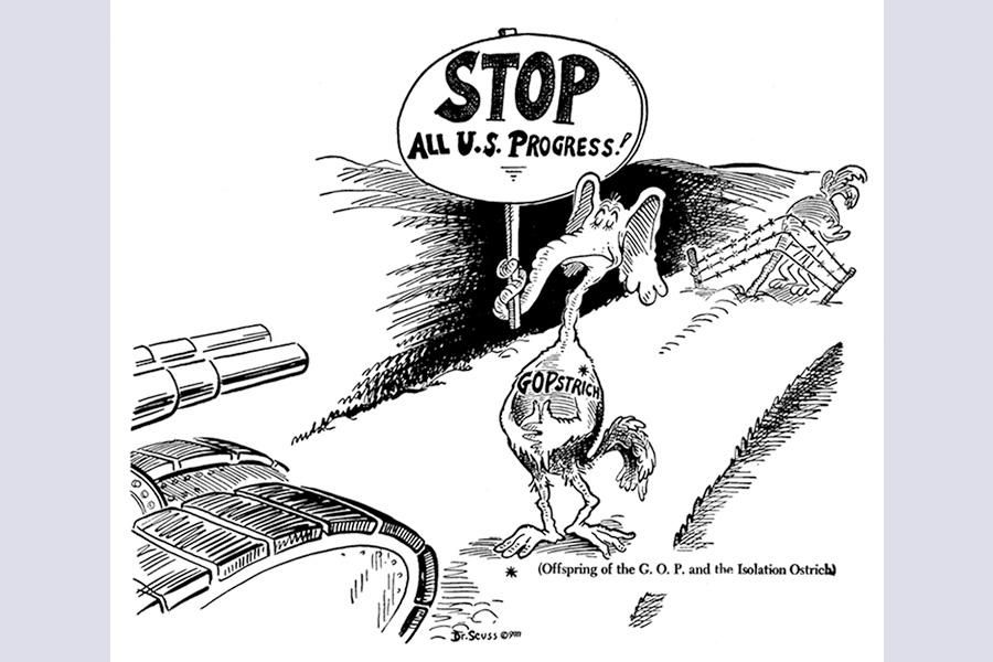 9 political cartoons by Dr. Seuss during WWII - Upworthy