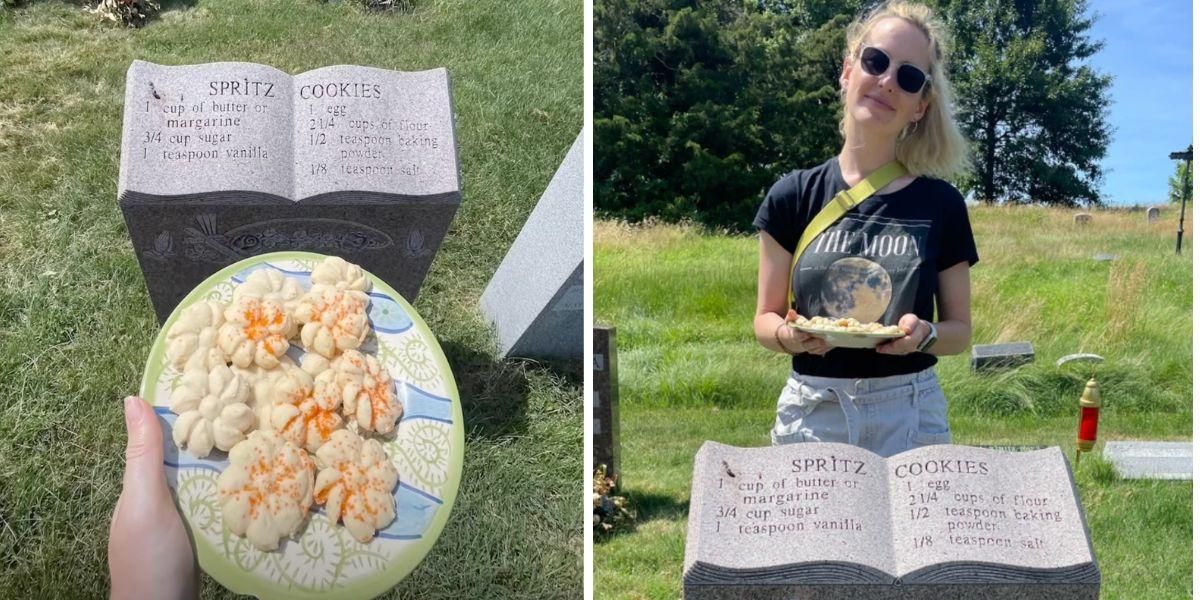 Woman goes viral for using recipes she found on gravestones - Upworthy
