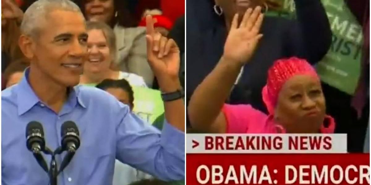 Woman tells Barack Obama he's 'fine' at rally - Upworthy