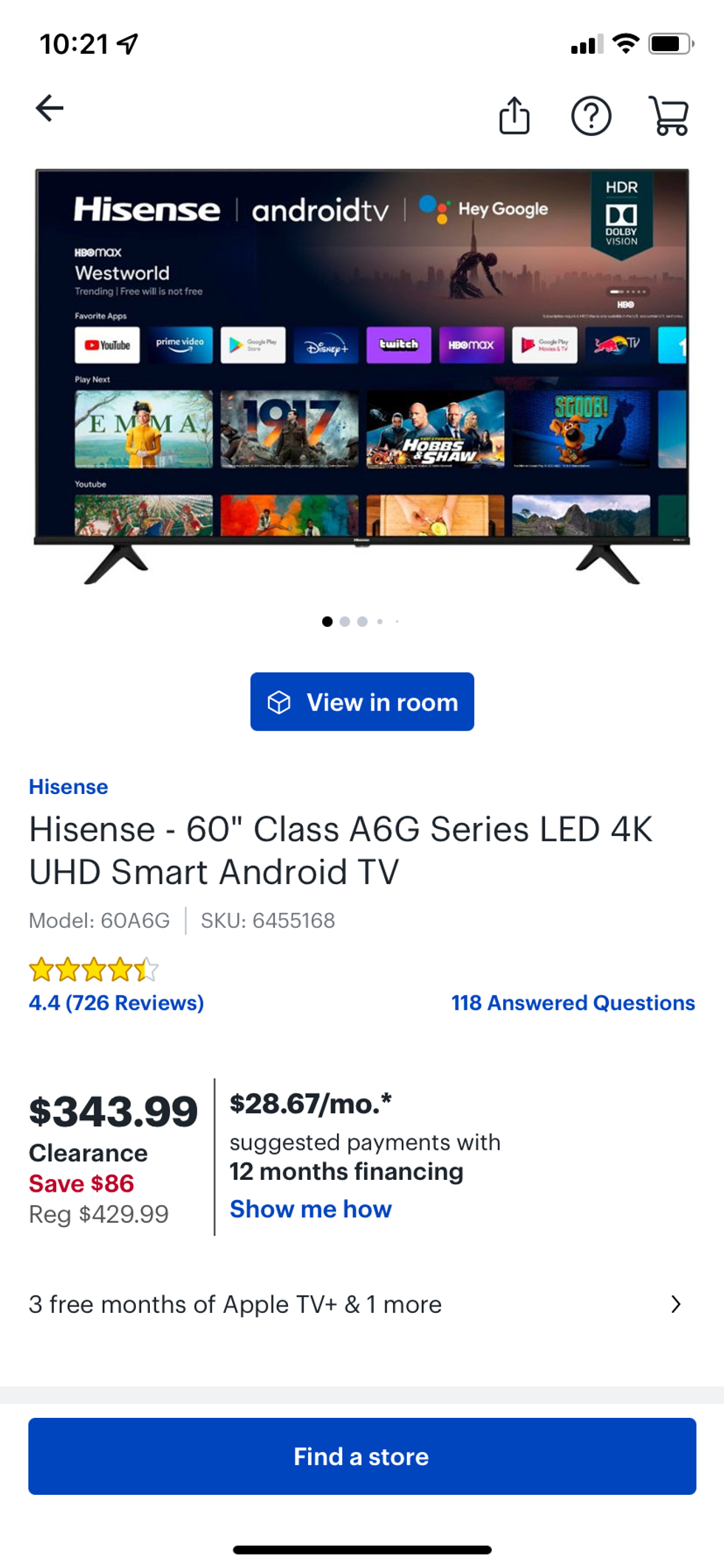 AR smartphone apps to virtually place a new TV before buying - Gearbrain