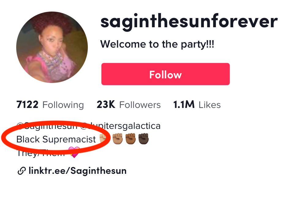 'Black supremacist' posts video of herself speaking at her father's ...