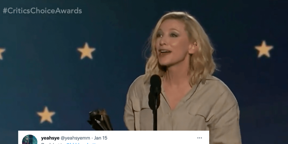 Cate Blanchett calls televised awards shows 'arbitrary' - Upworthy