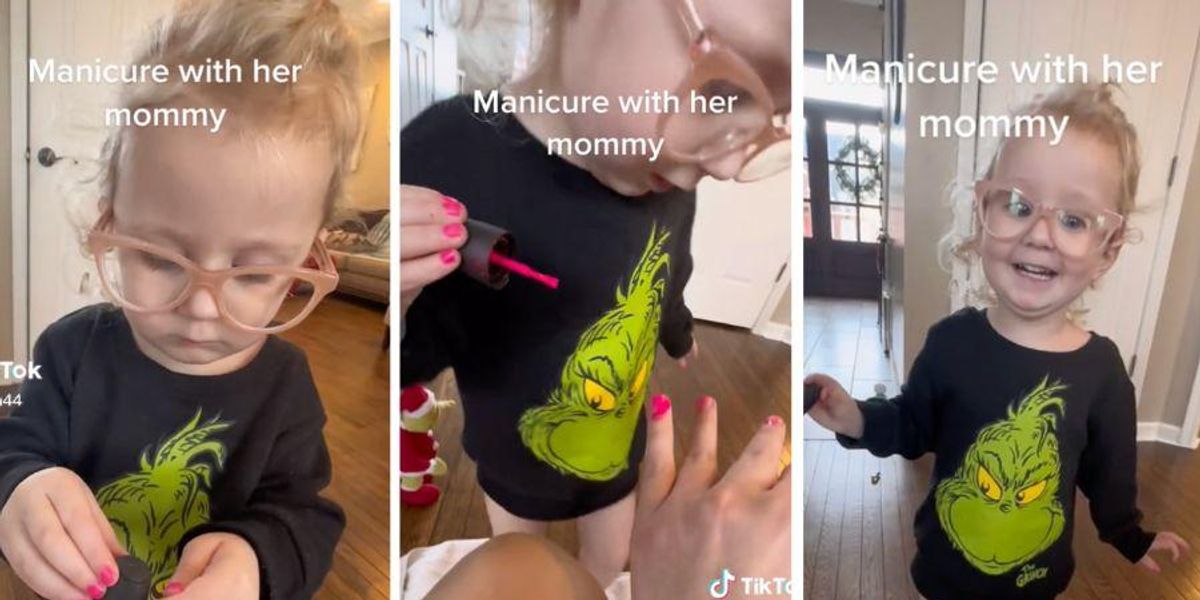 Little girl goes viral for her nail tech impression - Upworthy