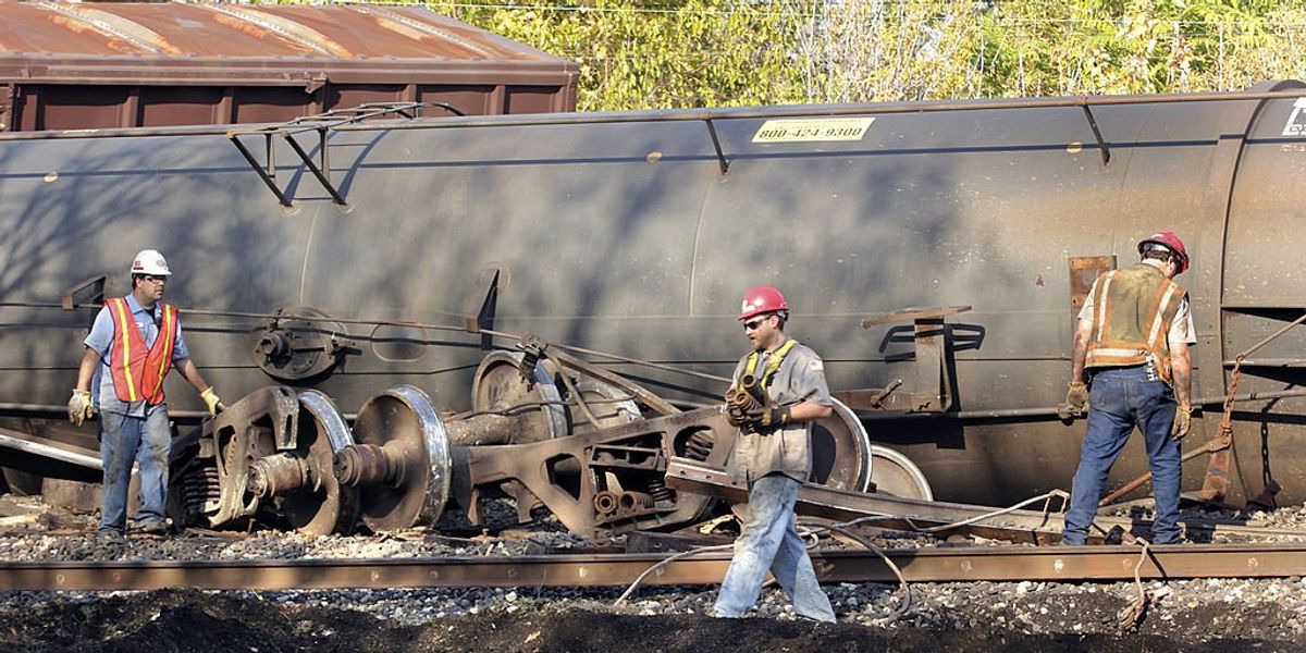 Multiple hazmat train derailments in the US over the past several ...