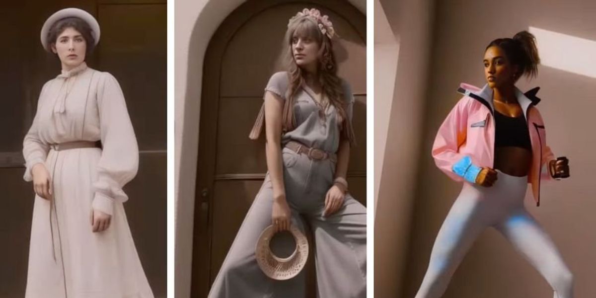AI shows how women's fashion has changed over the years - Upworthy