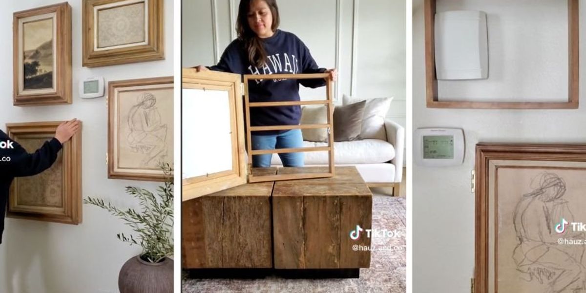 Woman shares genius DIY hack for hiding storage shelves - Upworthy