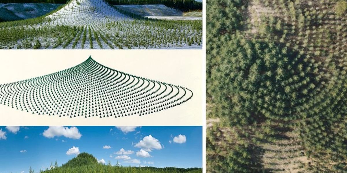 'Tree Mountain' is a man-made forest designed by Agnes Denes - Upworthy