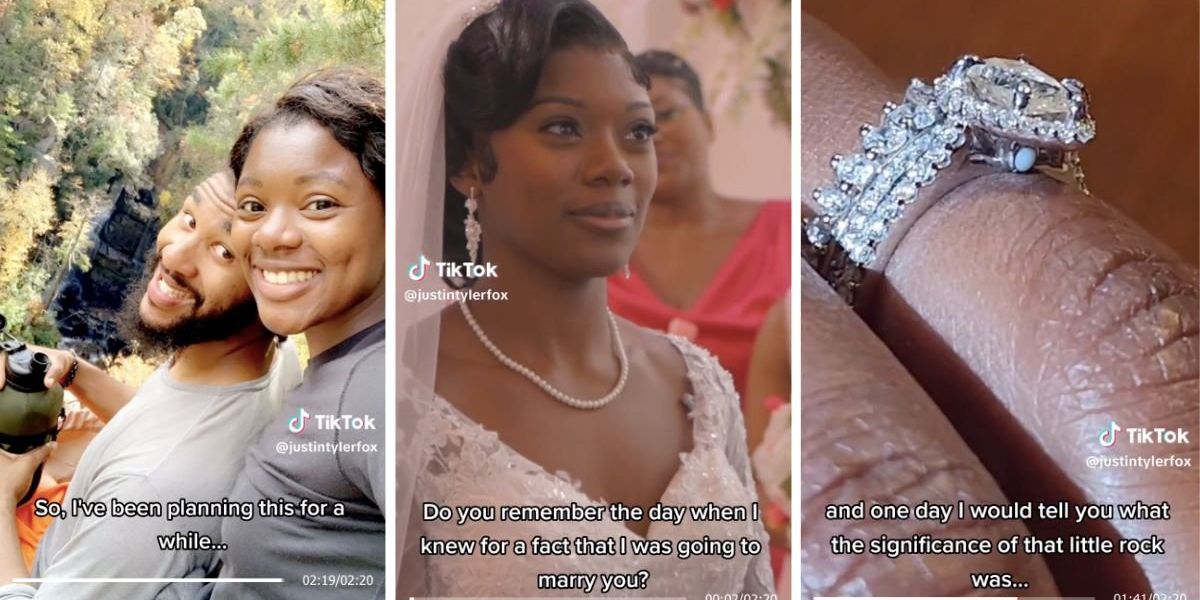 Groom reveals why his bride's ring has a tiny rock in it - Upworthy
