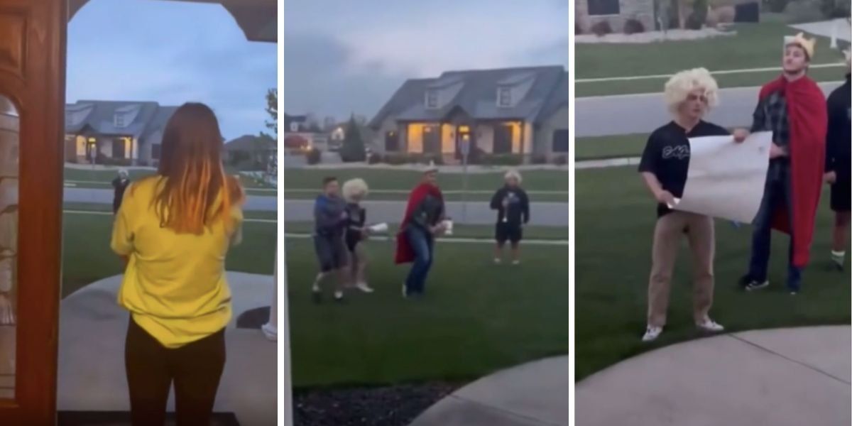 Monty Python-themed promposal goes is sheer delight - Upworthy Monty Python-themed promposal goes is sheer delight - Upworthy