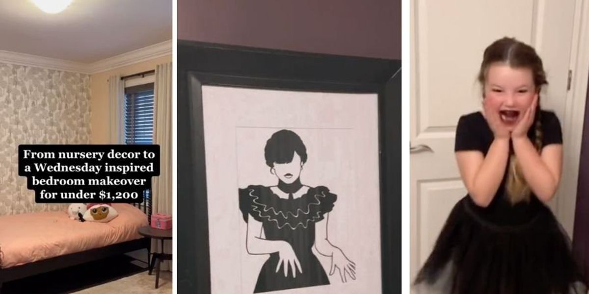 Mom gives daughter's room a 'Wednesday Addams' makeover - Upworthy