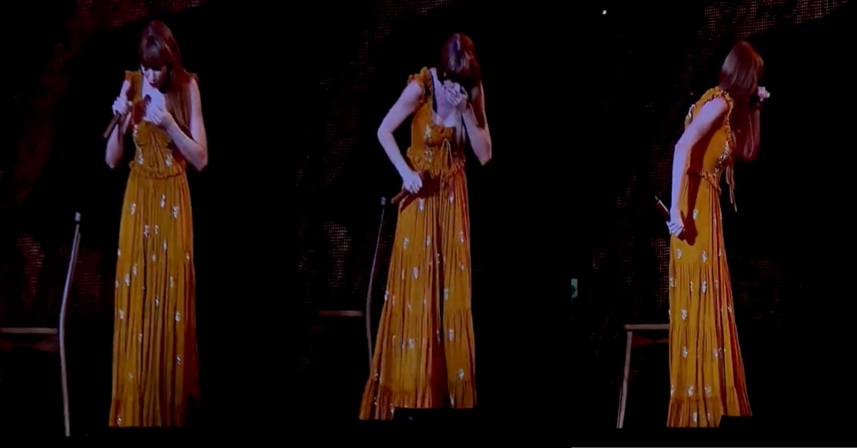 Taylor Swift Swallows Delicious Bug During Eras Tour Show Video Comic Sands